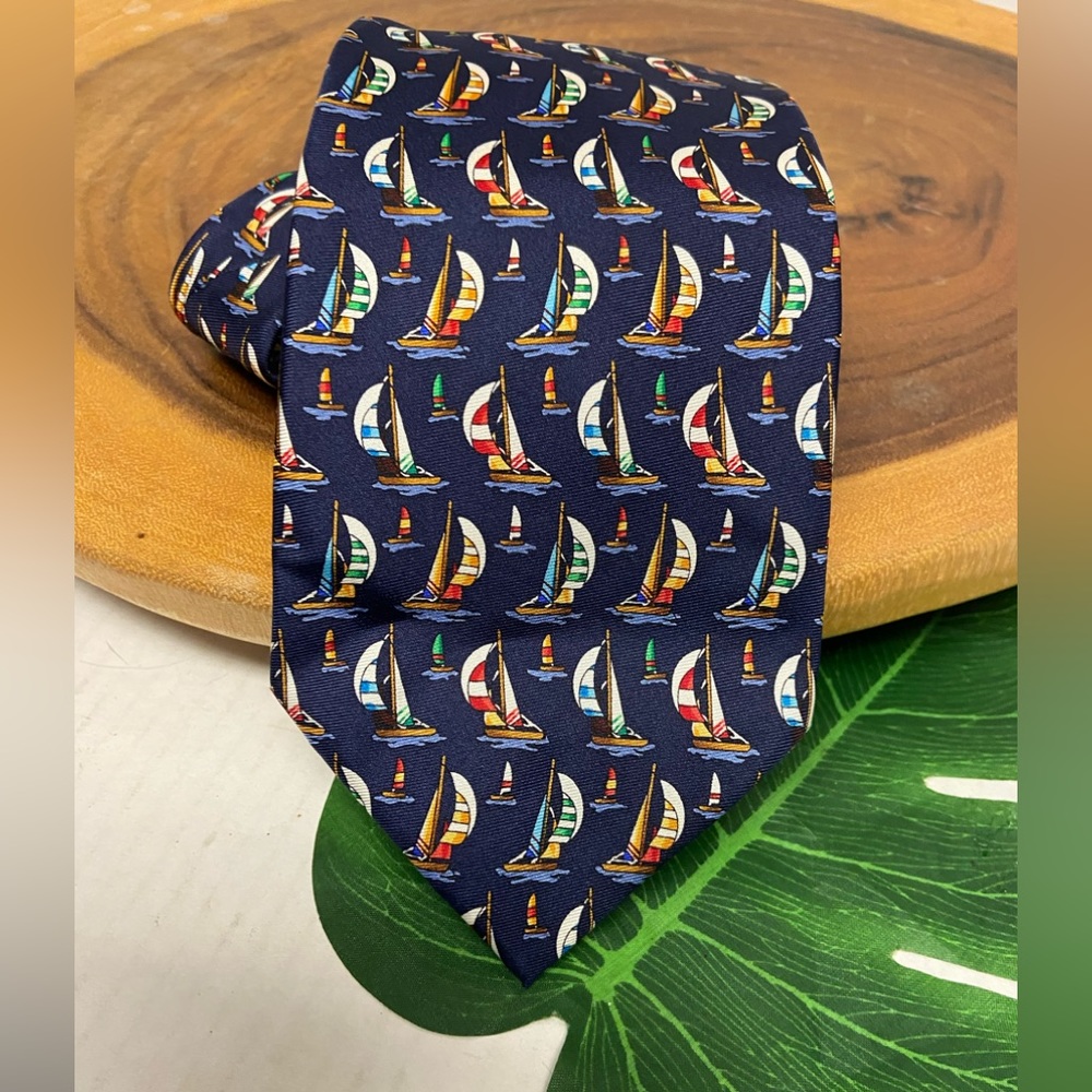 Museum Artifacts Sail Boats Tie Nautical Tie - Gem